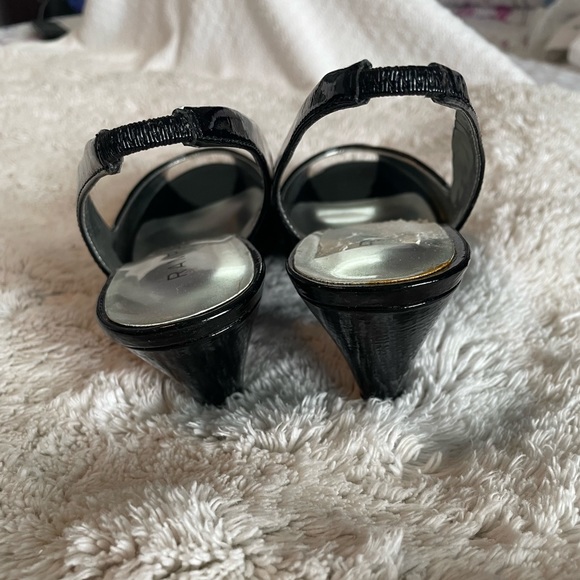 Rampage | Shoes | Rampage Peep Toe Patent Leather Sling Back Heel ...
